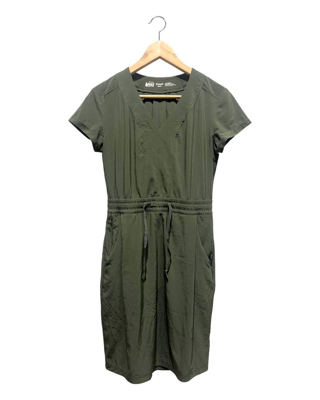 Rei Co-op Green Polyester Shift Dress – Thryft